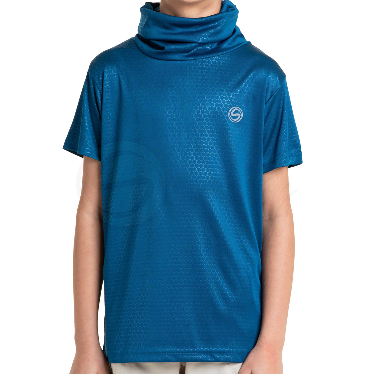 Defender Turtle Neck Teal Blue MaskTee – Shop Schoolay